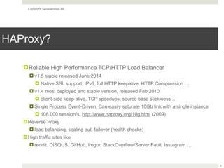 Load Balancing MySQL with HAProxy - Slides | PPT