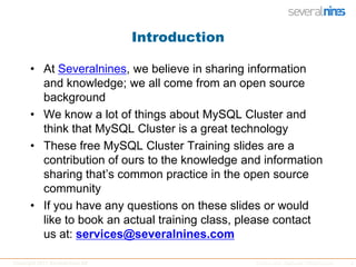 Severalnines Self-Training: MySQL® Cluster - Part V | PPTX