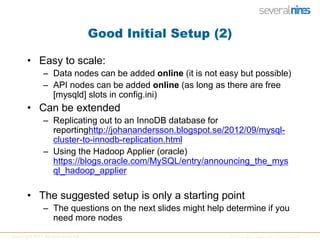 Severalnines Training: MySQL® Cluster - Part IX | PPT