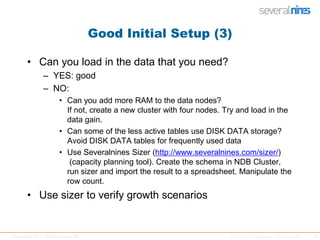 Severalnines Training: MySQL® Cluster - Part IX | PPT