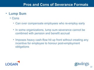 Severance Practices in Canada: Survey Results and Legal Tips | PPT