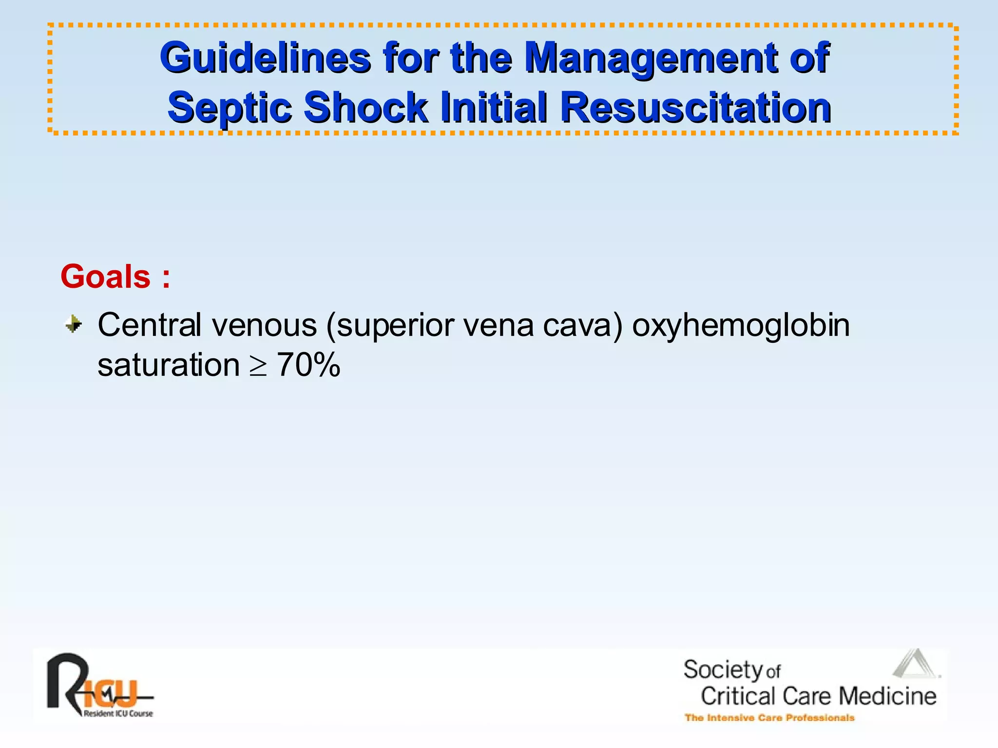 Severe Sepsis & Septic Shock | PPT