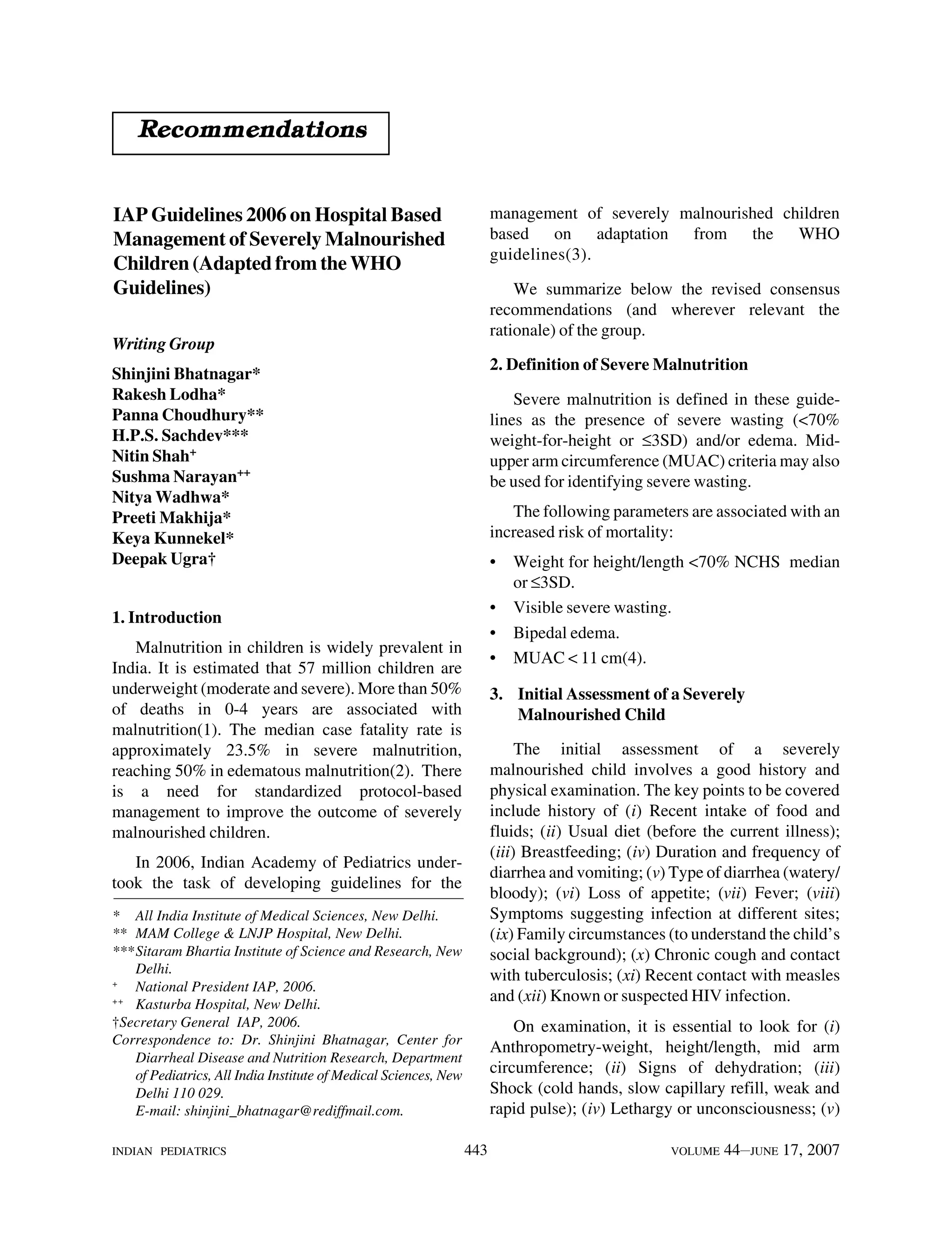 Severe acute malnutrition | PDF