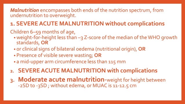 Severe acute malnutrition | PPTX