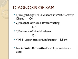 SEVERE ACUTE MALNUTRITION –MANAGEMENT PROTOCOL.pptx