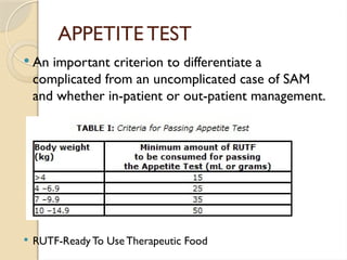 SEVERE ACUTE MALNUTRITION –MANAGEMENT PROTOCOL.pptx