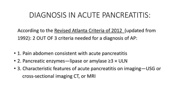 SEVERE ACUTE PANCREATITIS PRESENTATION 2020 | PPTX
