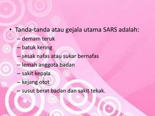 Severe acute respiratory syndrome | PPT