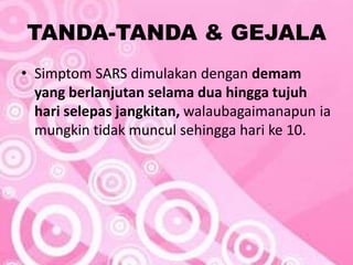 Severe acute respiratory syndrome | PPT