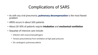 Severe acute respiratory syndrome (sars) | PPTX