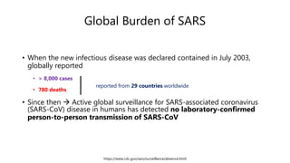 Severe acute respiratory syndrome (sars) | PPTX