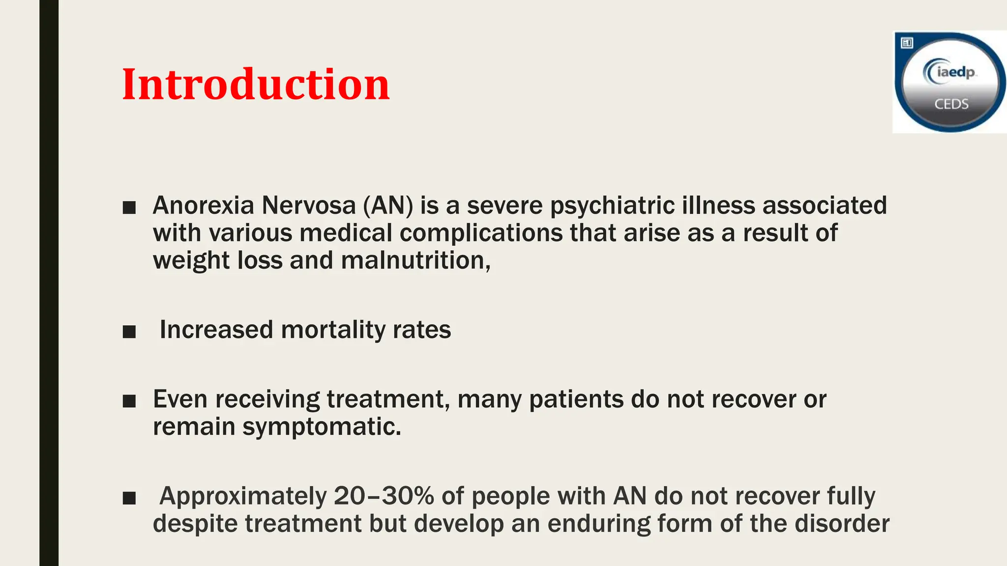 severe and enduring anorexia nervosa : clinical and neuropsychological ...