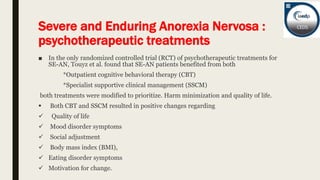 severe and enduring anorexia nervosa : clinical and neuropsychological ...