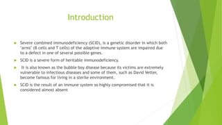 Severe combined immunodeficiency (SCID) | PPTX