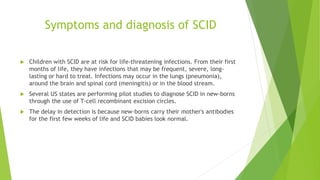 Severe combined immunodeficiency (SCID) | PPTX