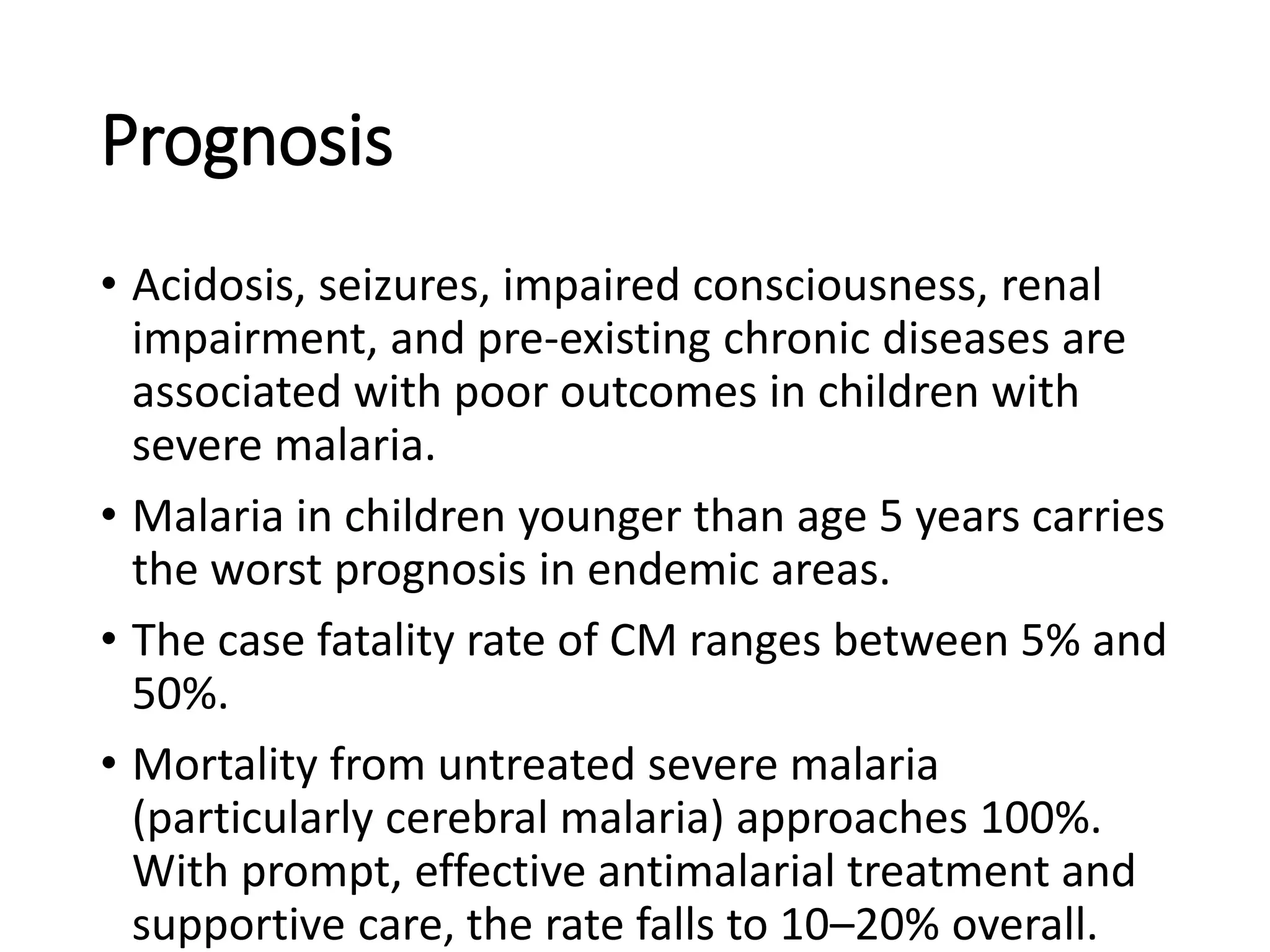 MANAGEMENT OF SEVERE MALARIA | PPTX