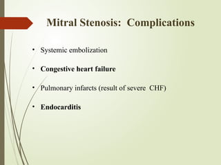 severe mitral stenosis - presentation .. | PPTX