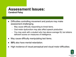 Assessment of children who are severely orthopedically impaired | PPT
