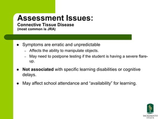 Assessment of children who are severely orthopedically impaired | PPT