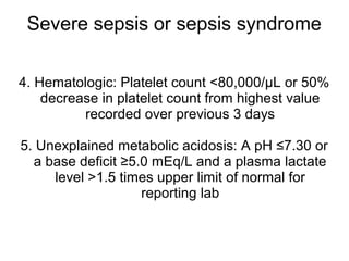 Severe sepsis and septic shock | PPT | Heart and Cardiovascular ...