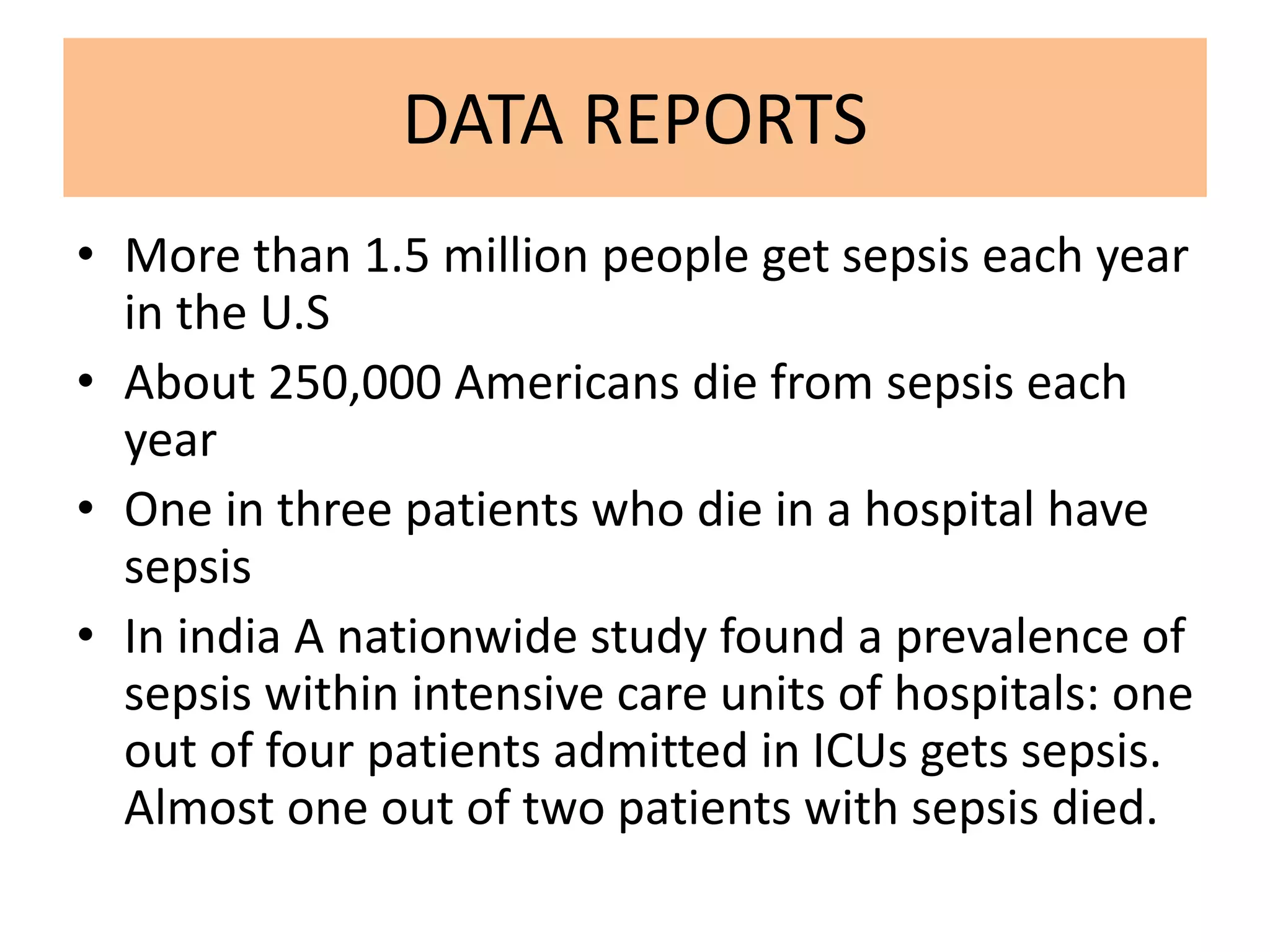 Severe sepsis and septic shock :evaluation and management | PPTX