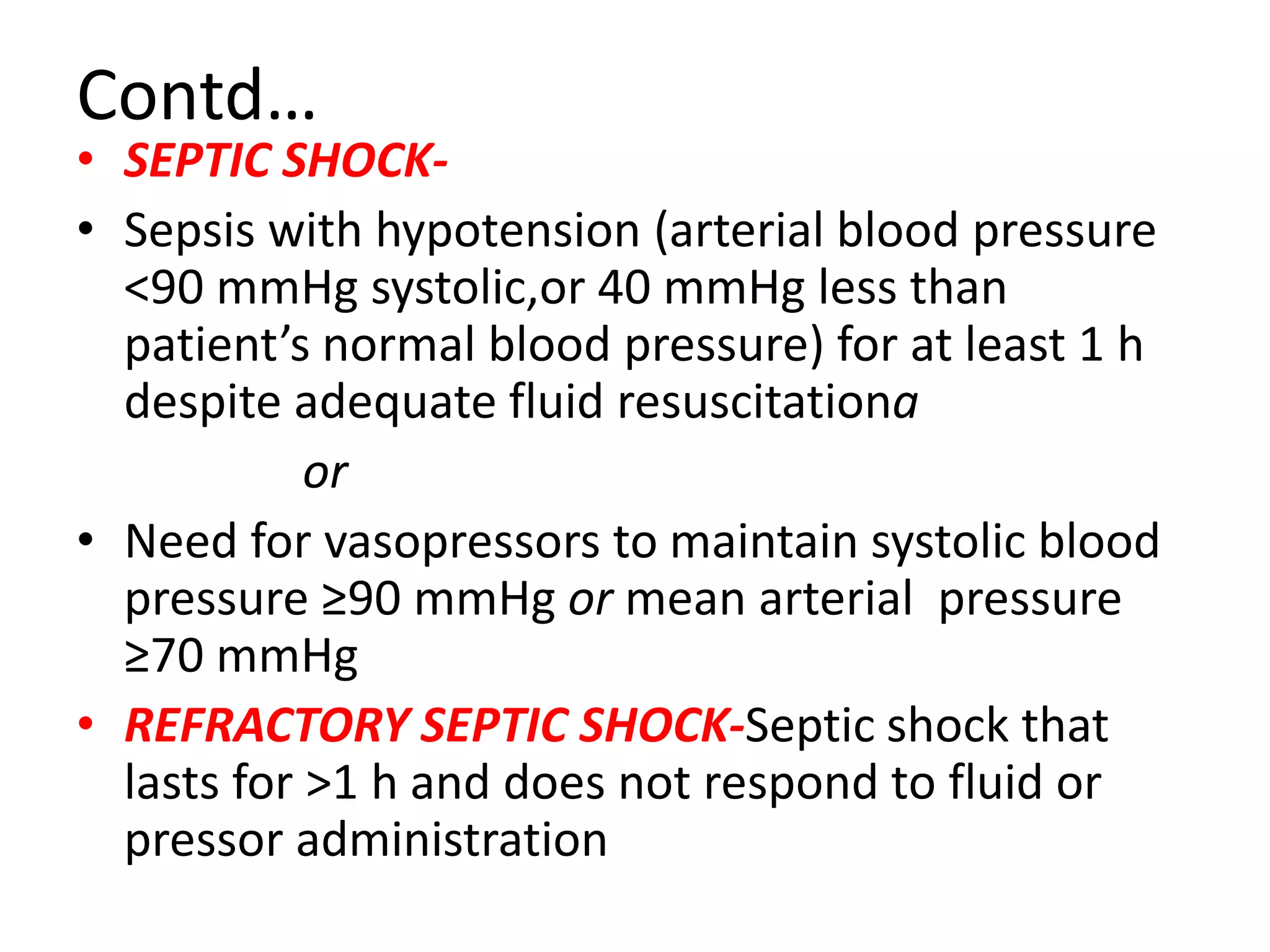 Severe sepsis and septic shock :evaluation and management | PPTX