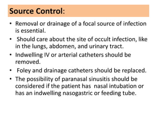 Severe sepsis and septic shock :evaluation and management | PPTX