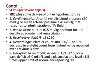 Severe sepsis and septic shock :evaluation and management | PPTX