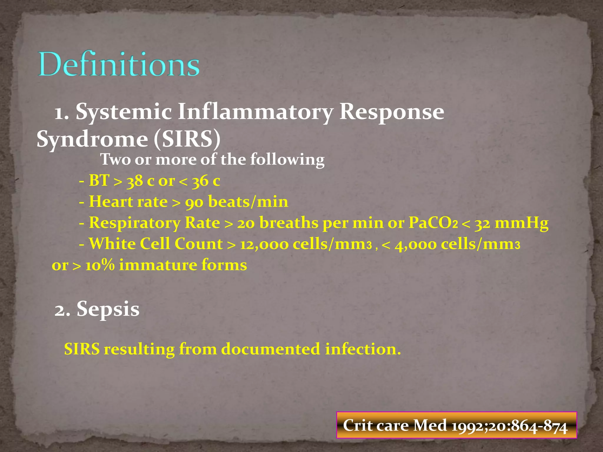 Severe Sepsis And Septic Shock | PDF