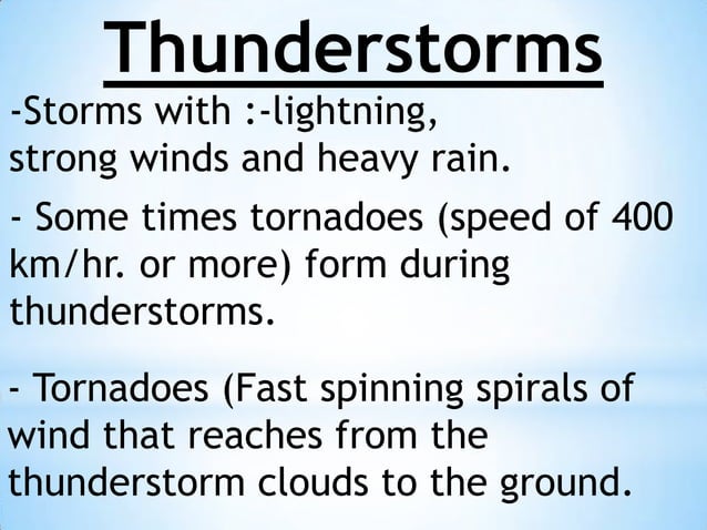 Severe storms | PPTX