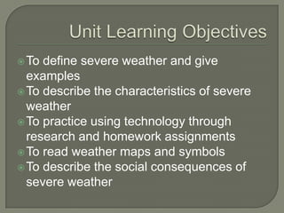Severe Weather and its Impact | PPTX