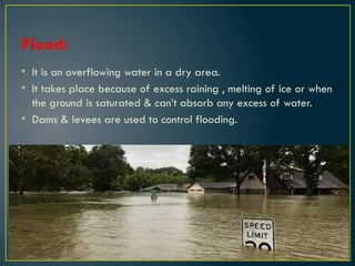 SEVERE weather & floods power point slides | PPTX