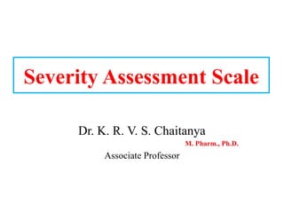 Severity and seriousness assessment: Pharmacovigilance aspects. | PPTX