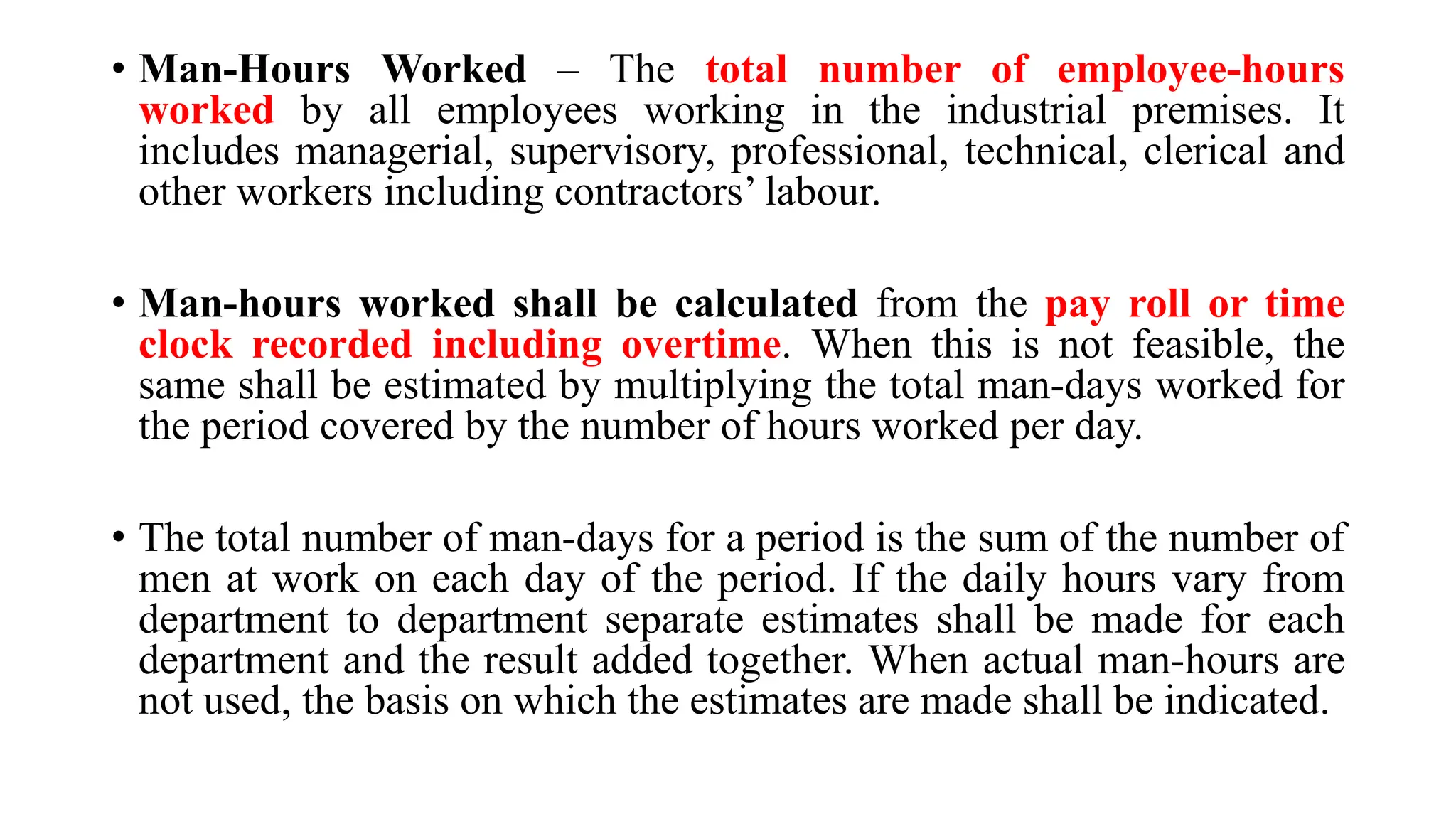 Severity rate of industrial safety for workers | PPTX