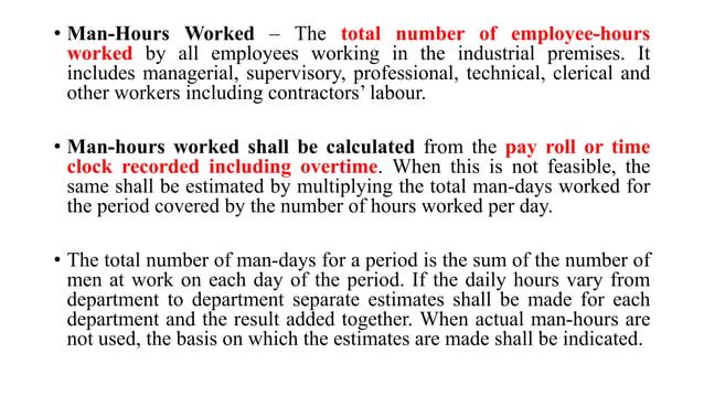 Severity rate of industrial safety for workers | PPTX | Injuries ...