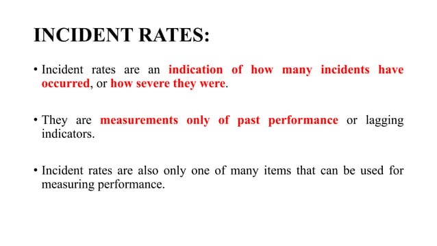 Severity rate of industrial safety for workers | PPTX | Injuries ...