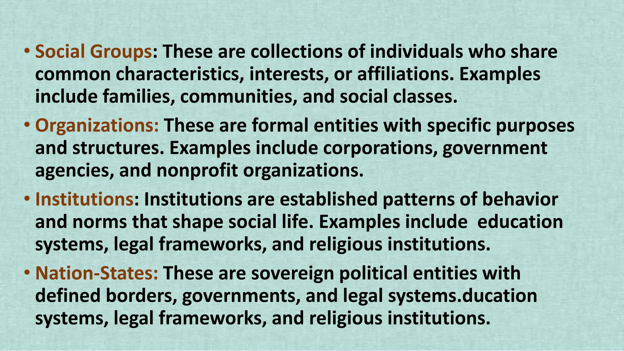 micro and macro structures in sociology.pptx | Geology | Science