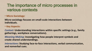 micro and macro structures in sociology.pptx | Geology | Science