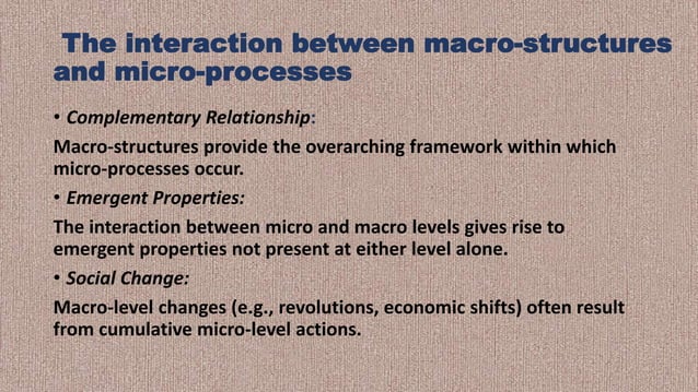 micro and macro structures in sociology.pptx | Geology | Science