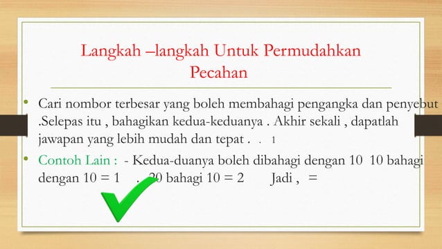 SEVITHA-Matematik 000-Mengenalpasti Pecahan & Permudahkan Pecahan | PPTX