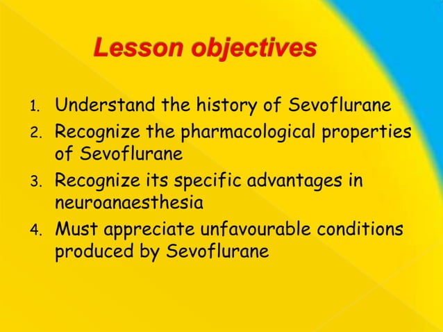 Sevo in neuro anesthesia | PPT