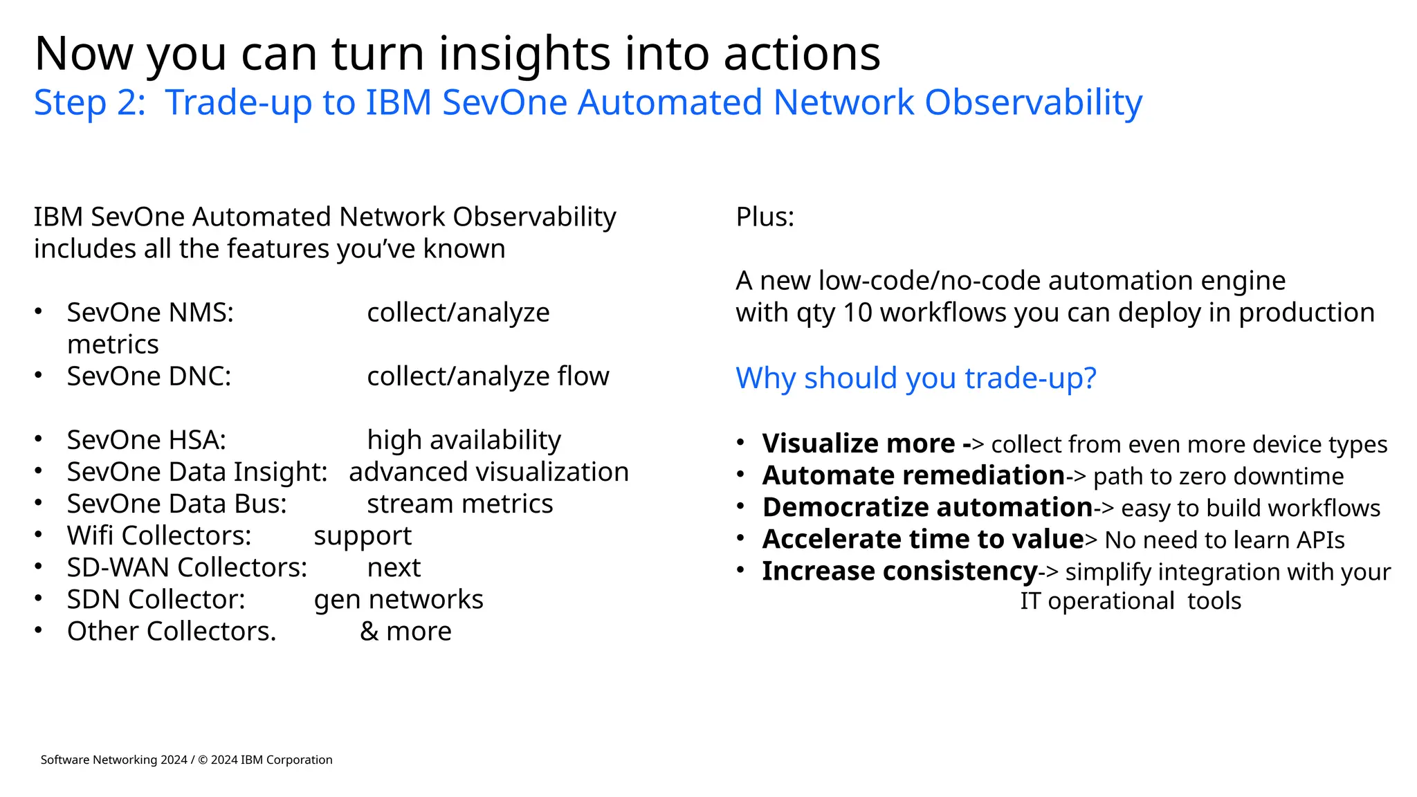 SevOne Automated Network Observability - Trade-up deck.PPTX