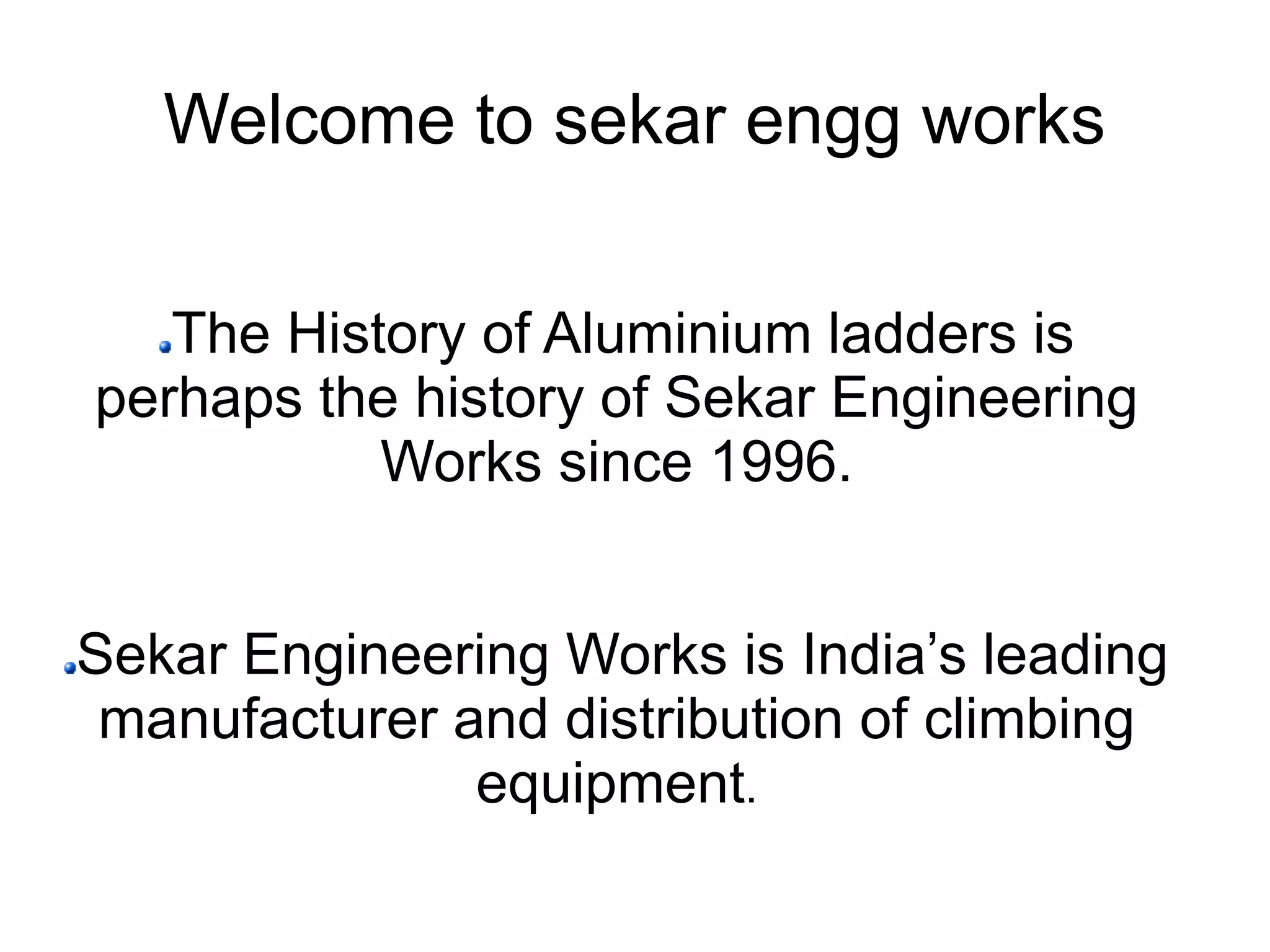 Sekar engineering works | PPT