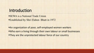 Self Employed Women Association : Rural Marketing | PPTX