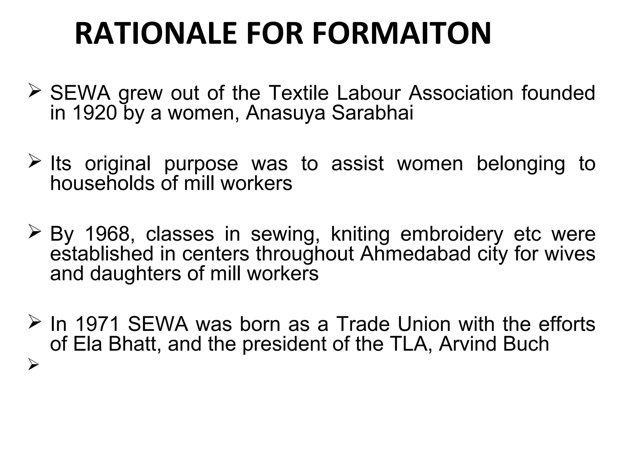 SEWA-Self Employed Women Association by ppm group | PPT