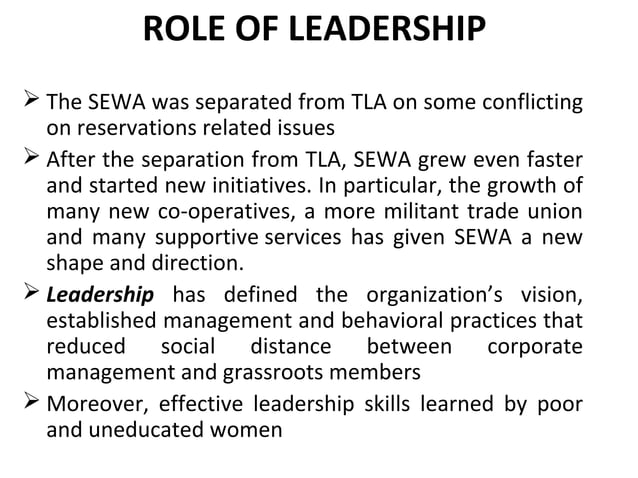 SEWA-Self Employed Women Association by ppm group | PPT | Non-Profit ...