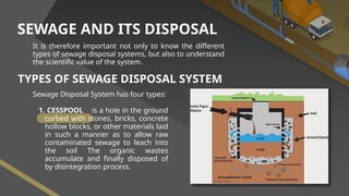 SEWAGE Disposal System PPT in Civil Enng | PPTX
