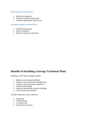 Sewage Treatment Plant: Process, Benefits, Types, and Importance for ...