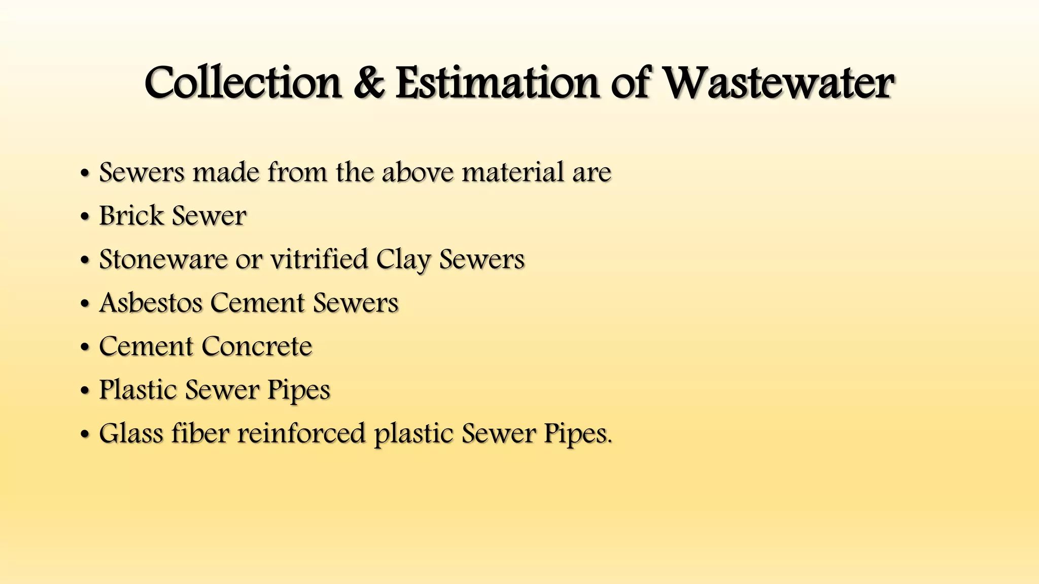 Sewage Conveyance and Pumping | PPTX
