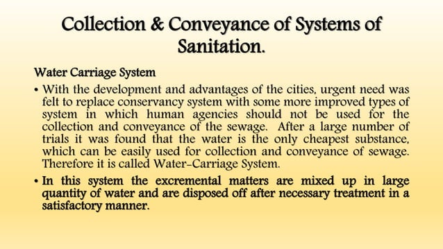 Sewage Conveyance and Pumping | PPTX